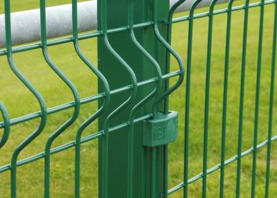 China 5.5mm Welded Wire Mesh Fencing 3d V Bending Curved Garden Panel 1.8 M for sale