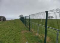 China 2m By 2.5m Welded Metal Fencing Pvc Coating Iron Metal 3d Curvy for sale