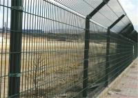 China Green Powder Coated 1.5mm Welded Wire Mesh Fencing Sercurity Double Panels With Post for sale