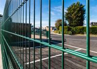 China Green Powder Coated 1.5mm Welded Wire Mesh Fencing Sercurity Double Panels With Post for sale