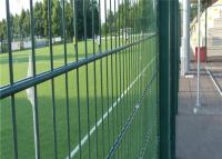 China Industry 2m Height Steel Welded Wire Fencing Security Metal With Round Post for sale