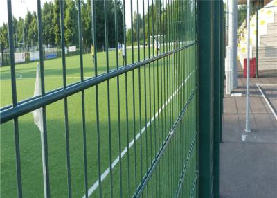 China Industry 2m Height Steel Welded Wire Fencing Security Metal With Round Post for sale