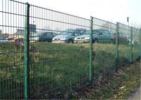 China Industry 2m Height Steel Welded Wire Fencing Security Metal With Round Post for sale