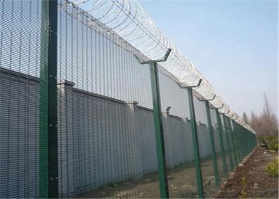 China Powder Coated Galvanised Anti Climb Fencing 2.4m 358 Security Mesh for sale