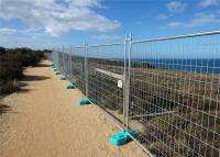 China Pre HDG Tall 2.1m Temporary Steel Fencing Portable Welded Wire With Clamps for sale