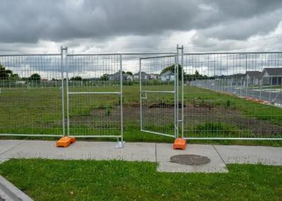 China Hot Dip Galvanized Welded Temporary Steel Fencing 60X150mm For Construction Site for sale