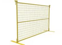 China Bright Color Versatile Construction Site Temporary Fence Canada Commercial 6ftx10ft for sale