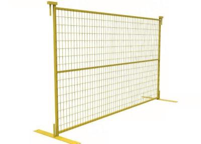 China Bright Color Versatile Construction Site Temporary Fence Canada Commercial 6ftx10ft for sale