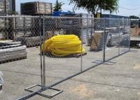 China Galvanized Removable 12ft X 8ft Temporary Security Fencing For Building Jobsite for sale