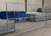 China Customizable Galvanized Temporary Security Fencing Panels America 75X75mm for sale