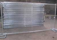 China Construction Site 60x60mm Secure Temporary Fencing Hot Dip Galvanized Portable for sale