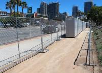 China Hot Dip Galvanized 11.5ga Temporary Security Fencing Metal 6 Foot Cyclone for sale