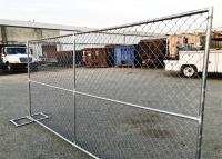China Metal Steel 3.2mm Site Security Fencing Construction Galvanized Chain Link Movable for sale