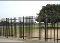 China Industrial Security 1.8m High Steel Ornamental Fence Galvanized Powder Coated for sale