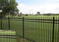 China Industrial Security 1.8m High Steel Ornamental Fence Galvanized Powder Coated for sale