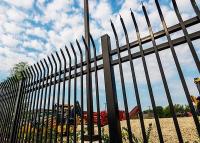 China 8ft Wide Industrial Wrought Iron Security Fence Powder Coated for sale