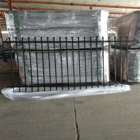 China Garden Black Metal Anti Rust Galvanized Steel Fence 6ftx8ft for sale