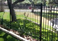 China Beautifully 5′ X 8′ Ornamental Wrought Iron Fencing Q235 Low Carbon Steel for sale