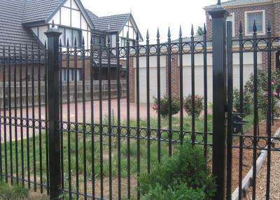 China Beautifully 5′ X 8′ Ornamental Wrought Iron Fencing Q235 Low Carbon Steel for sale