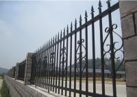 China 8FT Galvanized Wrought Iron Fence Q235 Steel For Residential for sale