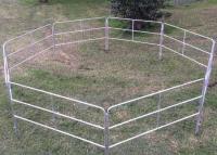China 3 Rails Hot Dip Galvanized Horse Holding Yard Panel 2000 X 1350mm for sale