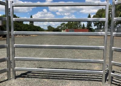 China 1.8x2.1m 6 Oval Rails Livestock Corral Cattle Yard Hot Dip Galvanized for sale