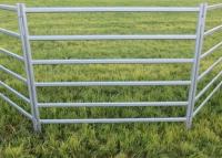 China Livestock Corral Hot Dip Galvanized Cattle Yard Panel 1.8x2.1m Oval Rails for sale
