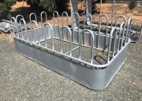 China Corrosion Proof Cattle Big Square Bale Feeder 2.8x1.4x1.3m for sale