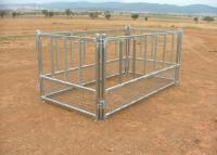 China 4 Piece Galvanized Steel Large Square Hay Bale Feeder 32mm 40mm for sale