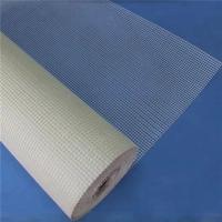 China Reinforced 130g White Blue Fiberglass Mesh Roll As Building Materials for sale