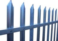 China Hot Dipped Galvanized Steel Palisade Security Fencing 2.4m High for sale