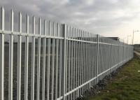 China Hot Dipped Galvanized Steel Palisade Security Fencing 2.4m High for sale