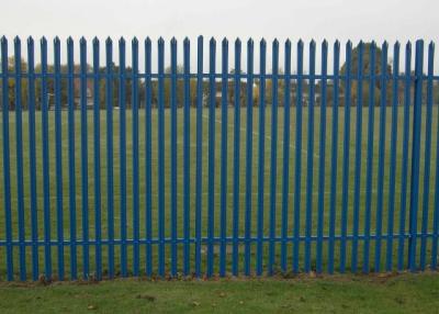 China D And W Pale Green Powder Coating Steel Palisade Fence Panel 1.8m for sale