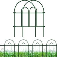 China Decorative Garden Iron Fence Rustproof Green Iron Landscape Wire Folding Fencing for sale