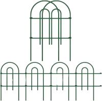 China Decorative Garden Iron Fence Rustproof Green Iron Landscape Wire Folding Fencing for sale