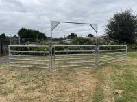 China 2.9mx1.25m Heavy Duty Steel Economy Pastoral Portable Sheep Yard Panels Goat Panel for sale