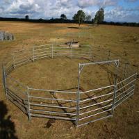 China 20Panel+1Gate Heavy Duty Galvanized Livestock Yard Fence Horse Round Yard panel for sale