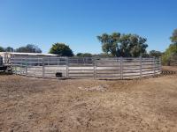China 20Panel+1Gate Heavy Duty Galvanized Livestock Yard Fence Horse Round Yard panel for sale