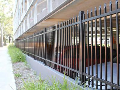 China 6ft x 8ft Wrought Iron Garden Fence Ornamental  Iron Fence Steel Fence for sale