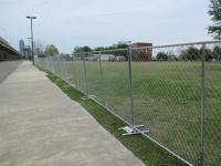 China 10ga Wire 6x12ft Temporary Security Fencing With Chain Link for sale