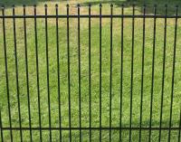 China Waterproof 1.8m Height Wrought Iron Fence For Garden for sale
