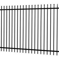 China Waterproof 1.8m Height Wrought Iron Fence For Garden for sale