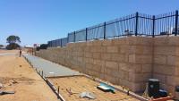 China Black Rustproof Tubular Fence Panels , 2.1m High Tubular Security Fencing for sale