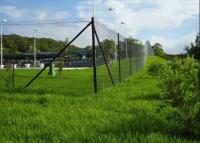 China Black 2 Meters Height Steel Chain Link Fencing With Electric Galvanized for sale
