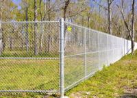 China 40x40mm Zinc Coated Chain Link Fence , 1.8mm Diameter Diamond Wire Mesh Fencing for sale