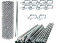 China 40x40mm Zinc Coated Chain Link Fence , 1.8mm Diameter Diamond Wire Mesh Fencing for sale
