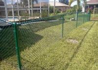 China Galvanized Iron 8 Foot Tall Chain Link Fence , 3mm Cyclone Mesh Gates Rust Resistant for sale