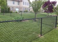 China PVC Coated 1.2 M Chain Link Fencing , 5mm Diameter Security Wire Mesh Fencing for sale