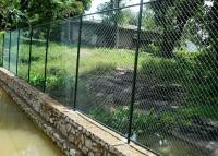 China Low Carbon Iron 1.8 M Chain Link Fence , 15m Length/Roll Sports Fence Panels for sale