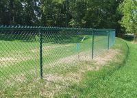 China Low Carbon Iron 1.8 M Chain Link Fence , 15m Length/Roll Sports Fence Panels for sale